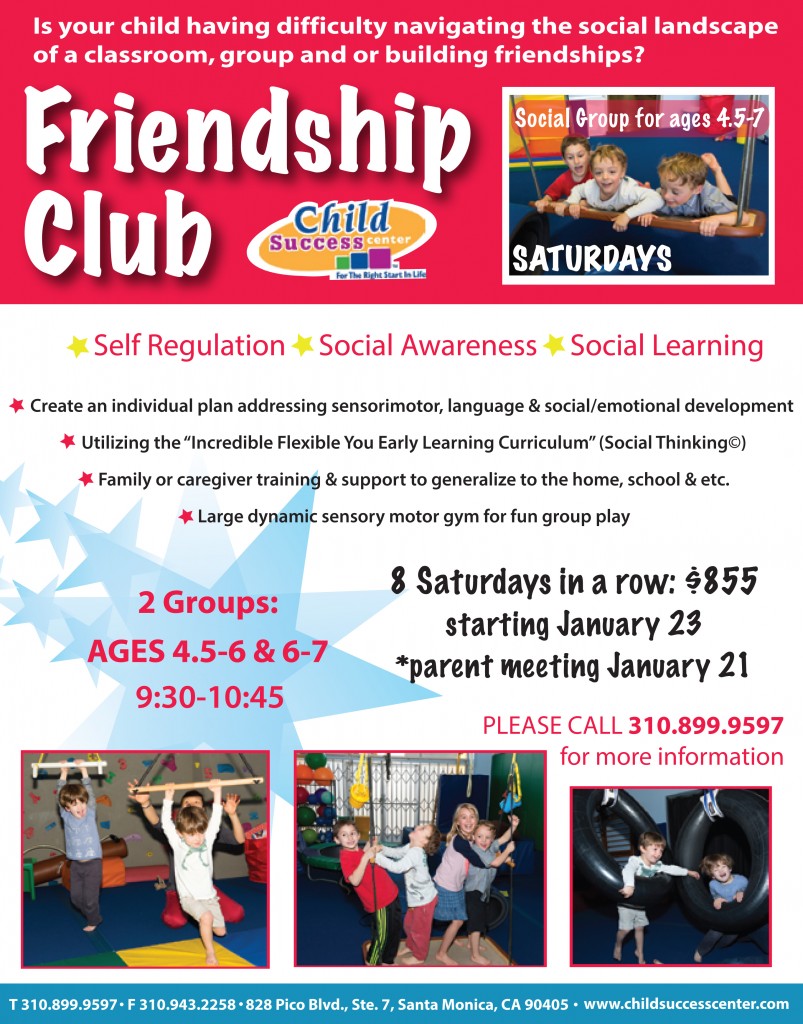 Social Skills Learned at Friendship Club-Child Success Center